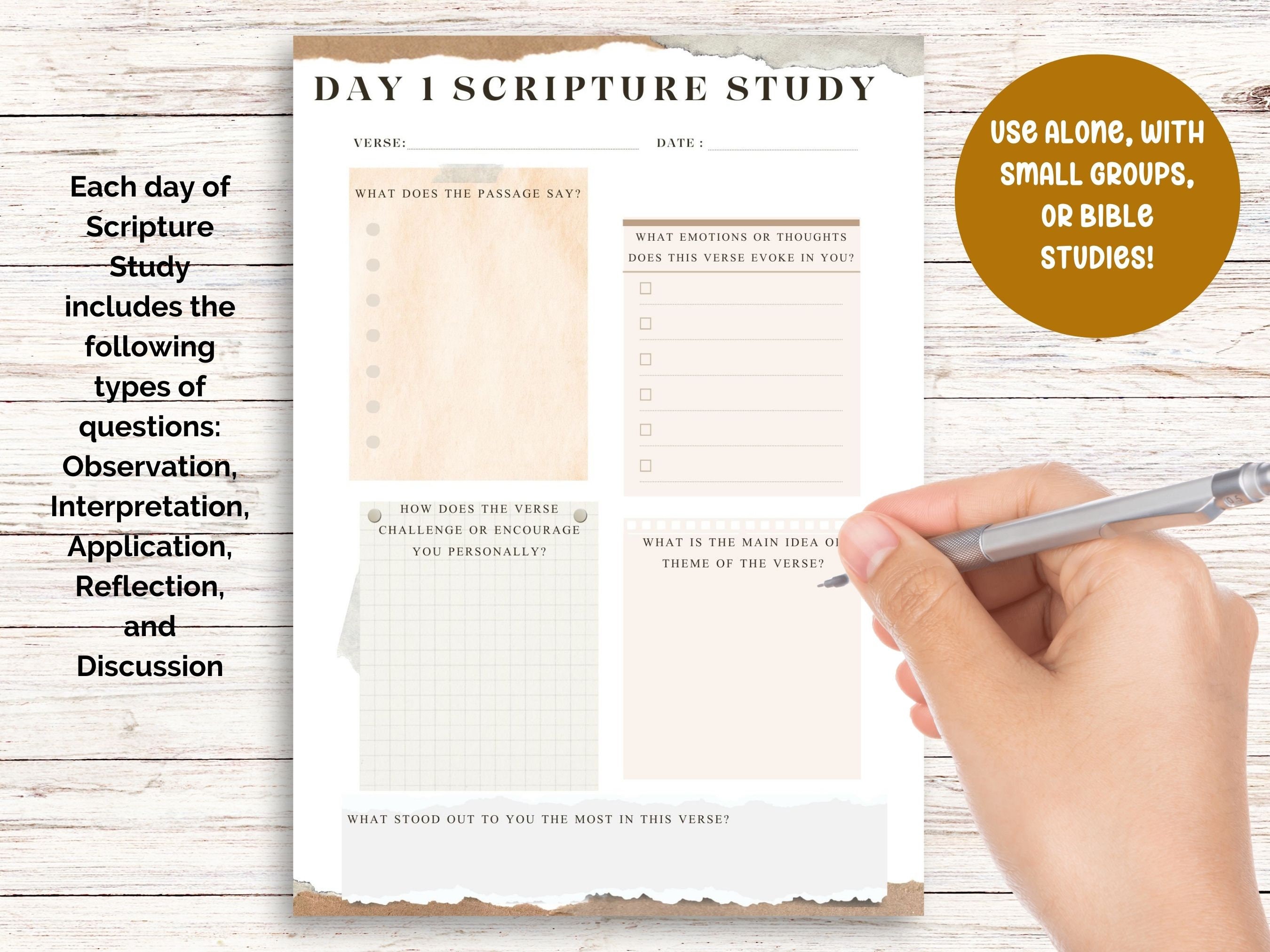 Printable Bible Study Bundle, Bible Reading Plan, Digital Bible Study ...