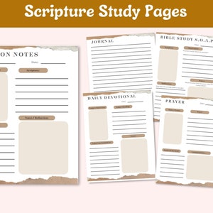 Printable Bible Study Bundle, Bible Reading Plan, Digital Bible Study ...