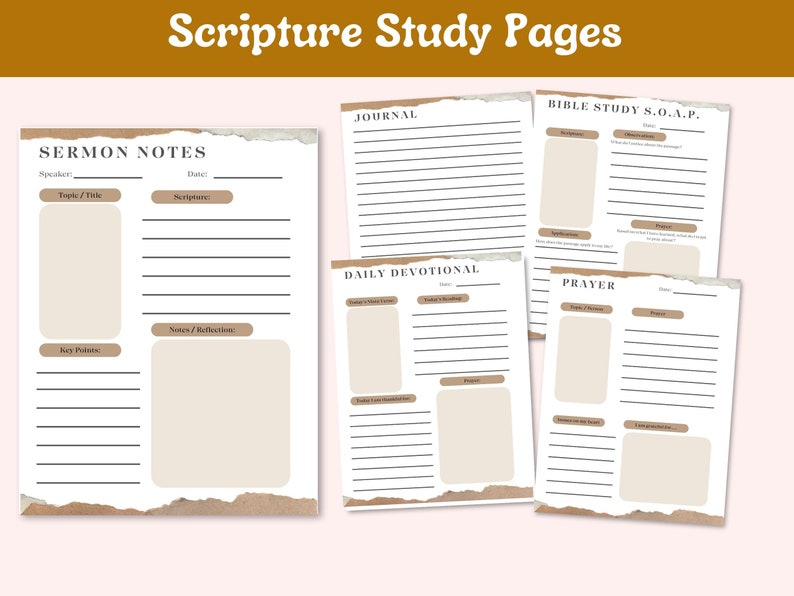 Printable Bible Study Bundle, Bible Reading Plan, Digital Bible Study ...
