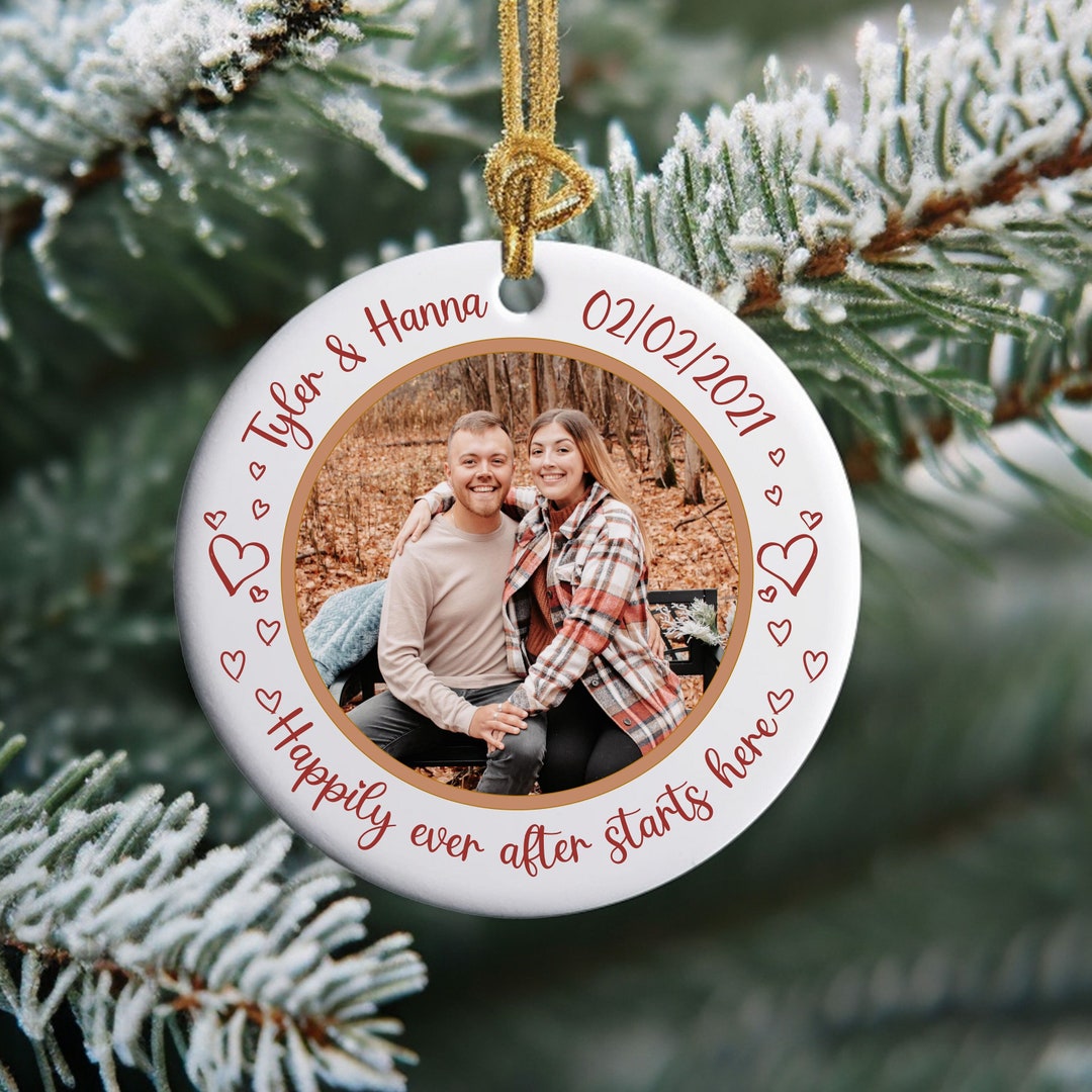 Personalized Couples Ornament Custom Couples Christmas Ornament
