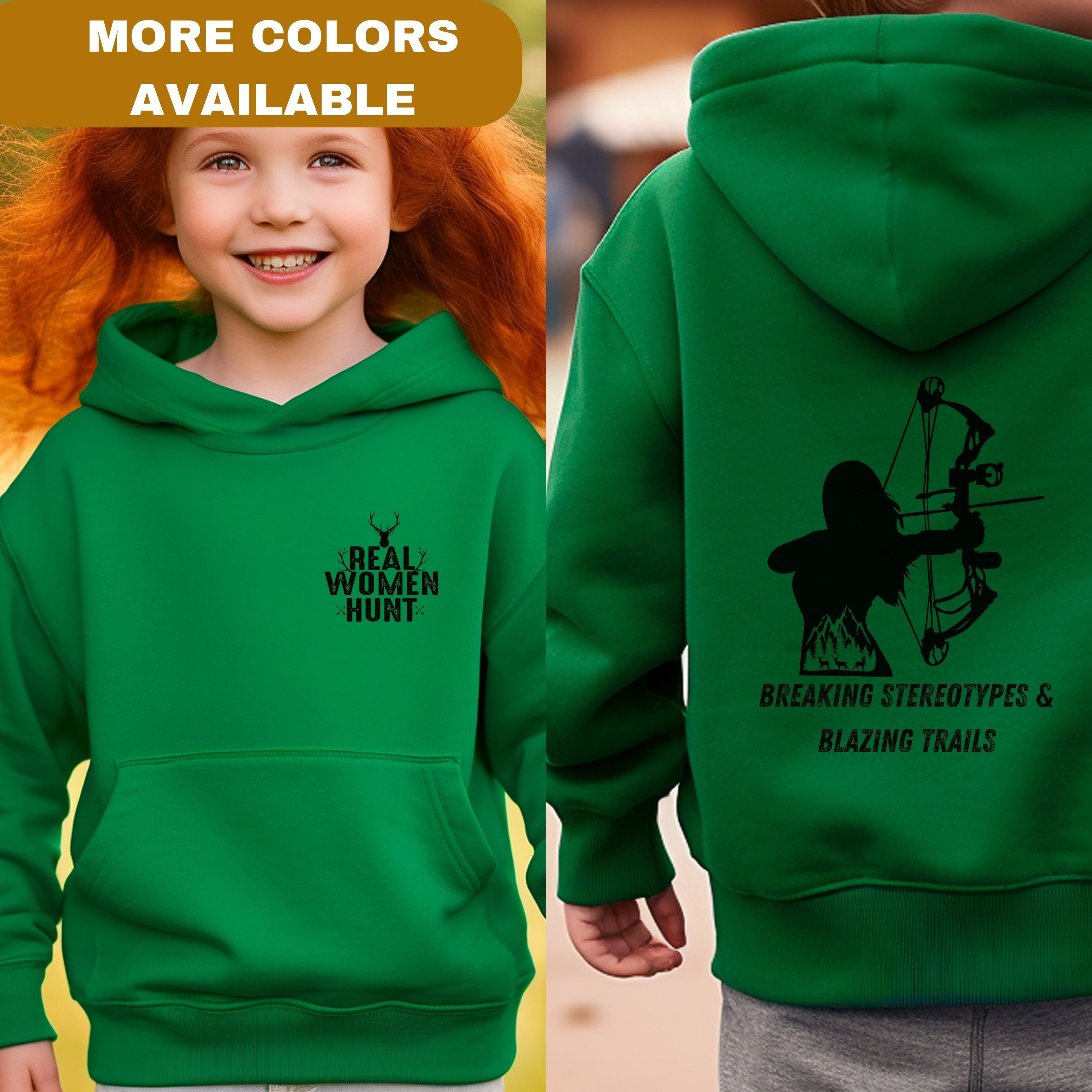 Real Women Hunt Hoodie, Hunt Like a Girl Shirt, Hunting Youth Shirt ...