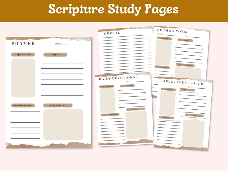 Printable Bible Study Bundle, Bible Reading Plan, Digital Bible Study ...
