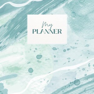 Minimalist Pastel Blue Digital Planner - Etsy