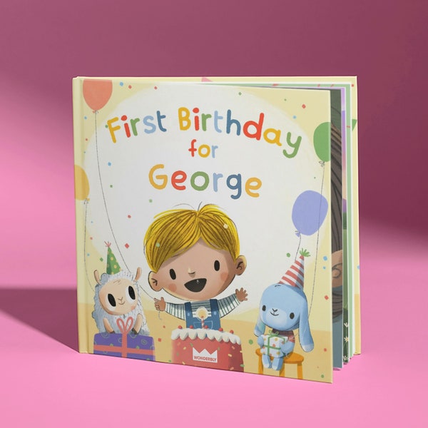 Name 1st Birthday Book - Etsy