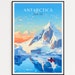 Antarctica Travel Poster Antarctica Poster South Pole Wall Art, the ...