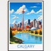 Calgary Travel Poster - Calgary Poster - Canada Wall Art for Home Decor ...