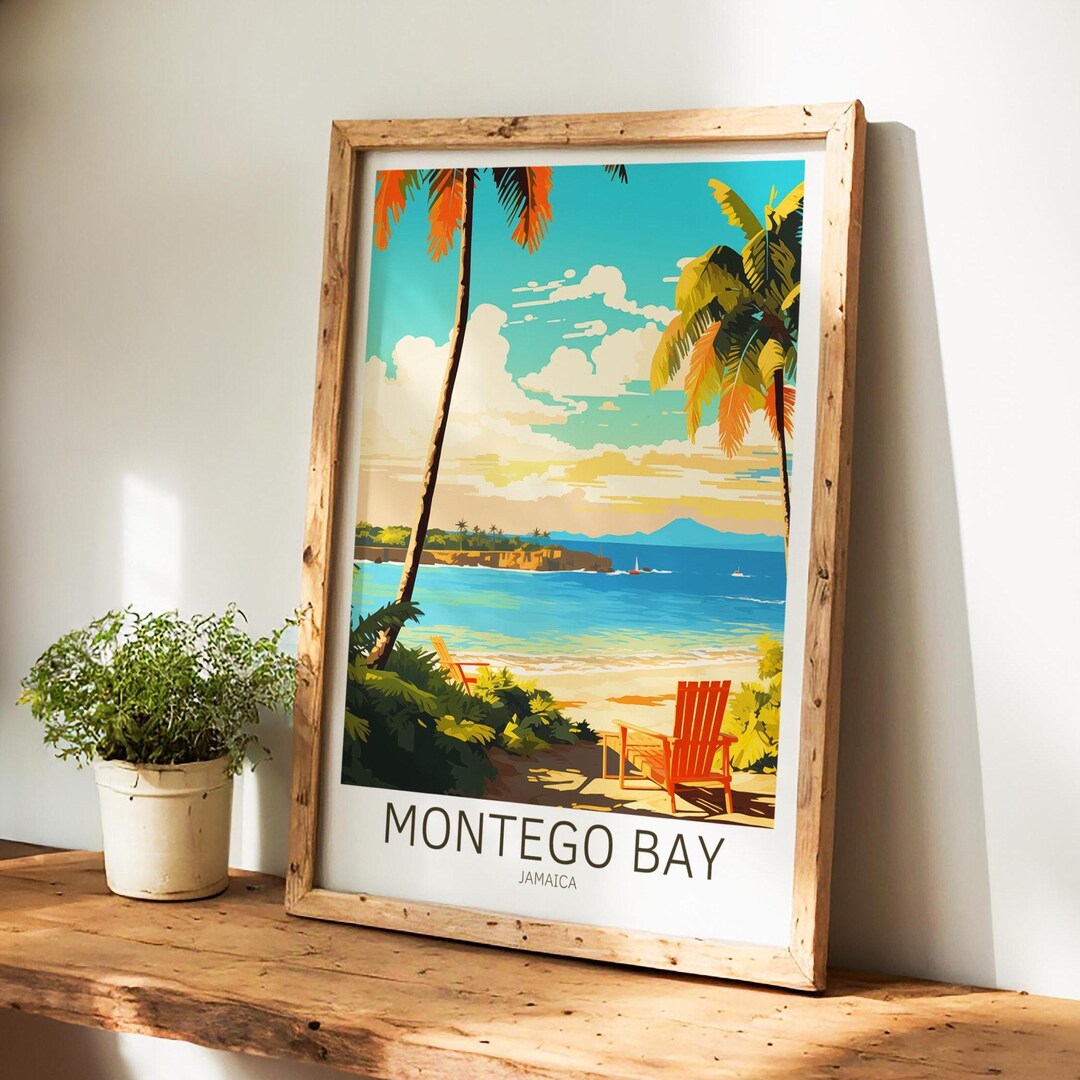 Montego Bay Poster - Jamaica Wall Art, the Perfect Gift and a Lasting ...