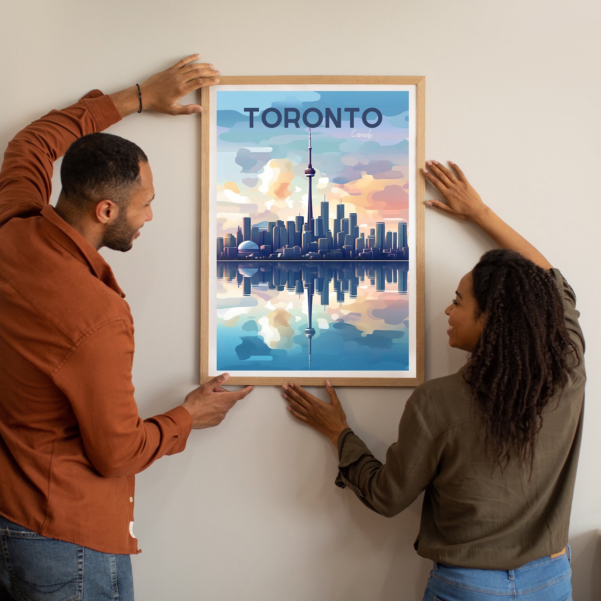 Toronto Travel Poster USA Poster Toronto Vintage Poster Travel Poster ...