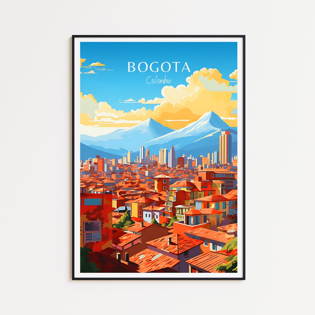 Bogota Travel Poster Colombia Poster Bogota Vintage Poster Travel ...