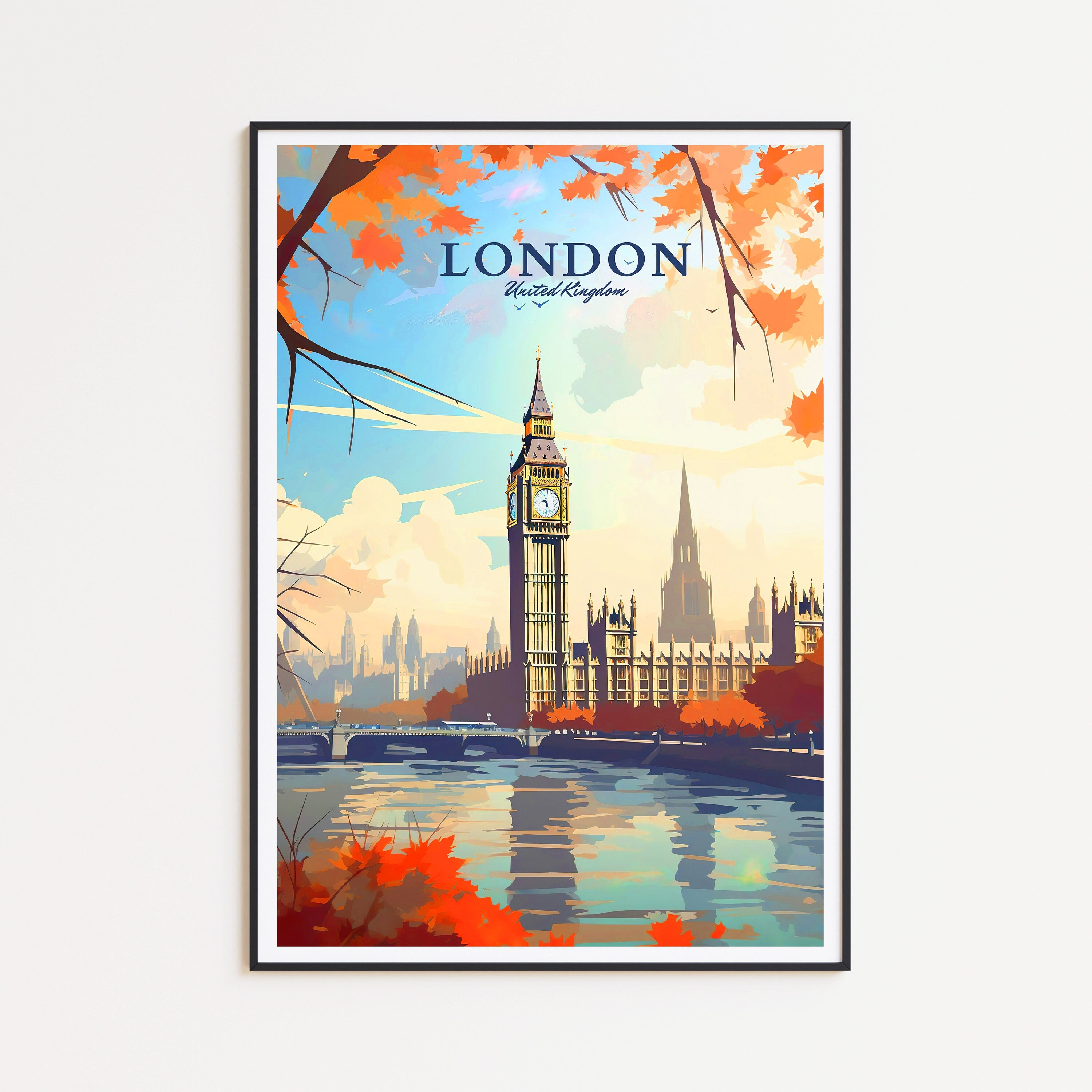 London Travel Poster London Poster Big Ben Poster Big Ben Print England ...