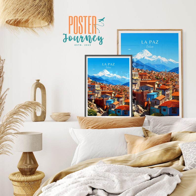 La Paz Travel Poster - Bolivia Wall Art for Home Decor, the Perfect ...