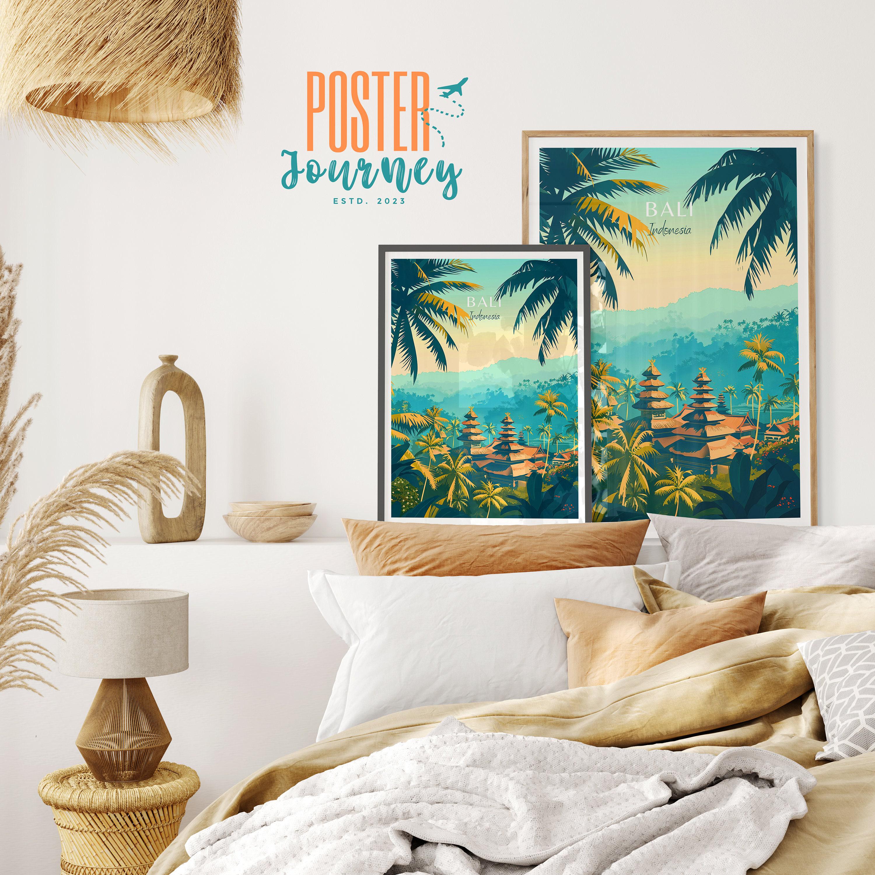 Bali Travel Poster - Indonesia Wall Art, the Perfect Gift and a Lasting ...