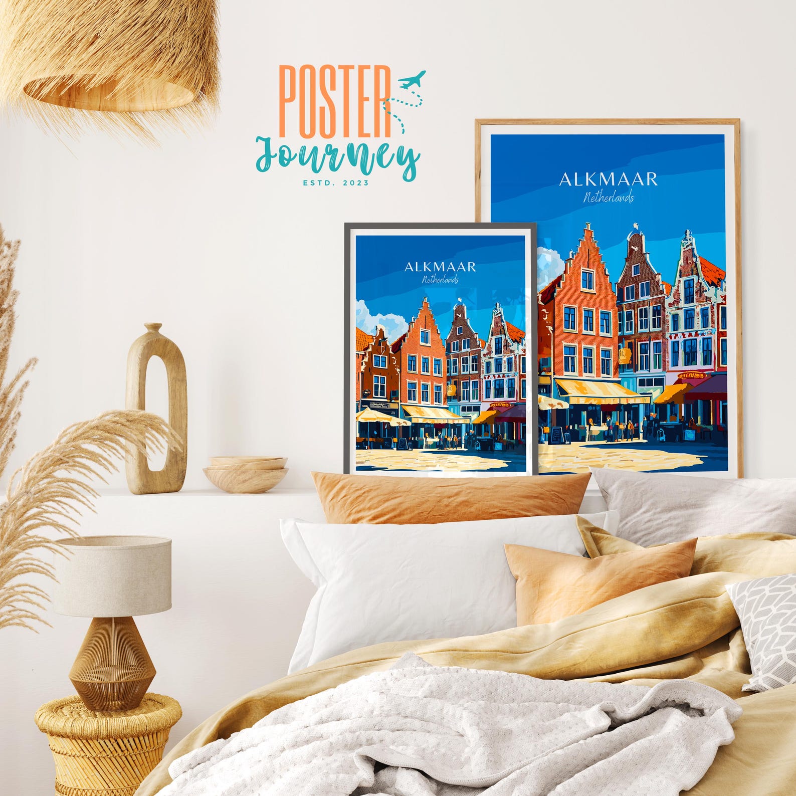 Alkmaar Travel Poster - Netherlands Wall Art, the Perfect Gift and a ...