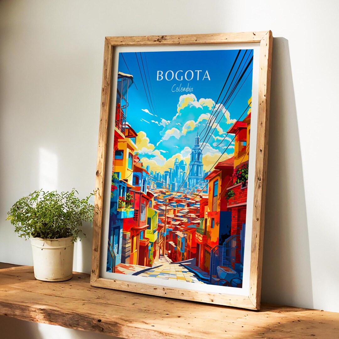 Bogota Poster Colombia Poster Bogota Vintage Poster Travel Poster ...
