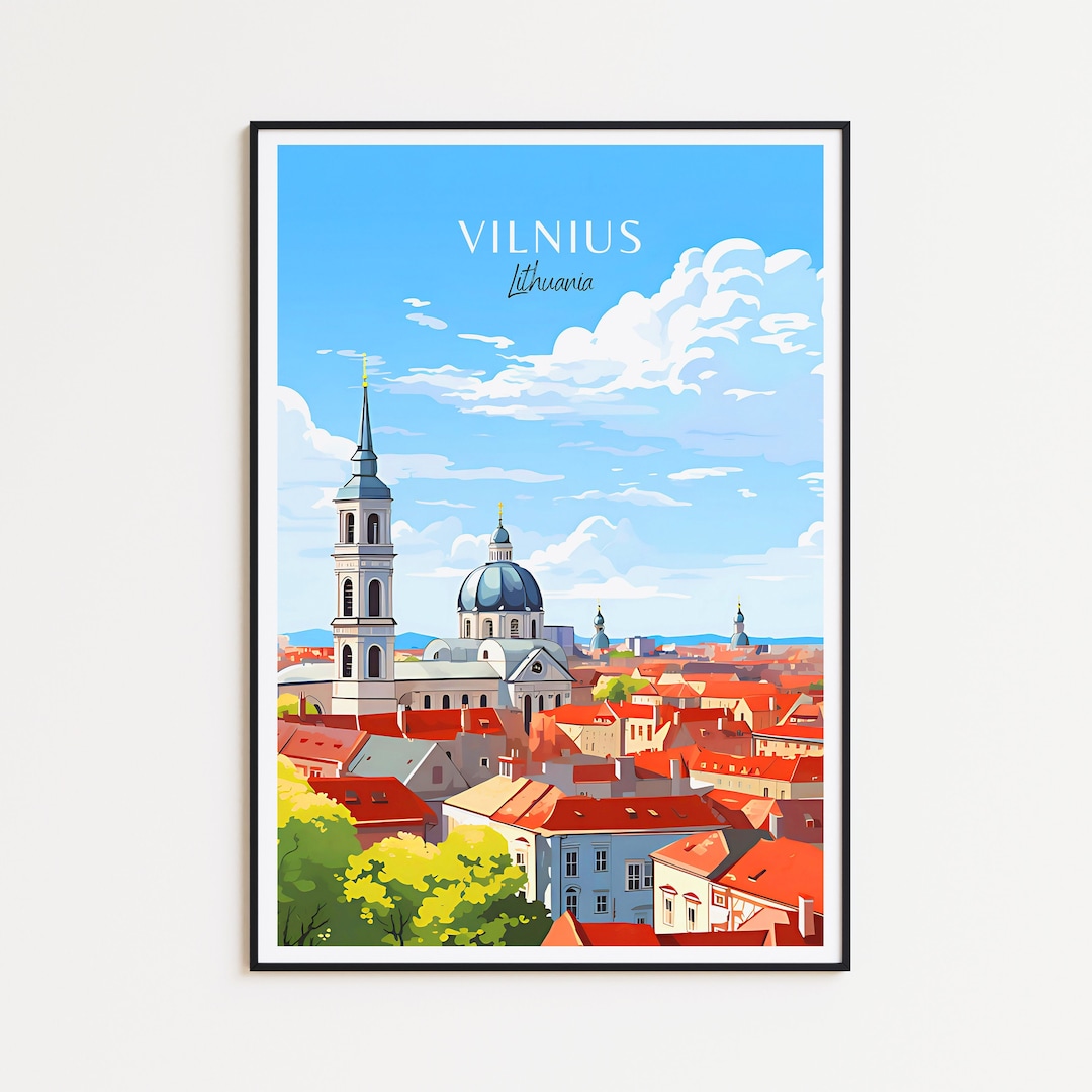 Vilnius Poster - Lithuania Wall Art for Home Decor, the Perfect Gift ...