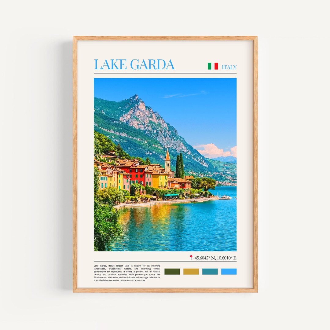 Lake Garda Poster - Italy Wall Art, the Perfect Gift and a Lasting ...