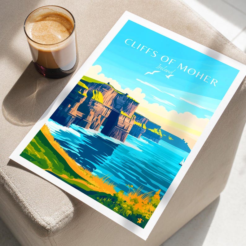 Cliffs of Moher Poster - Ireland Wall Art, the Perfect Gift and a ...