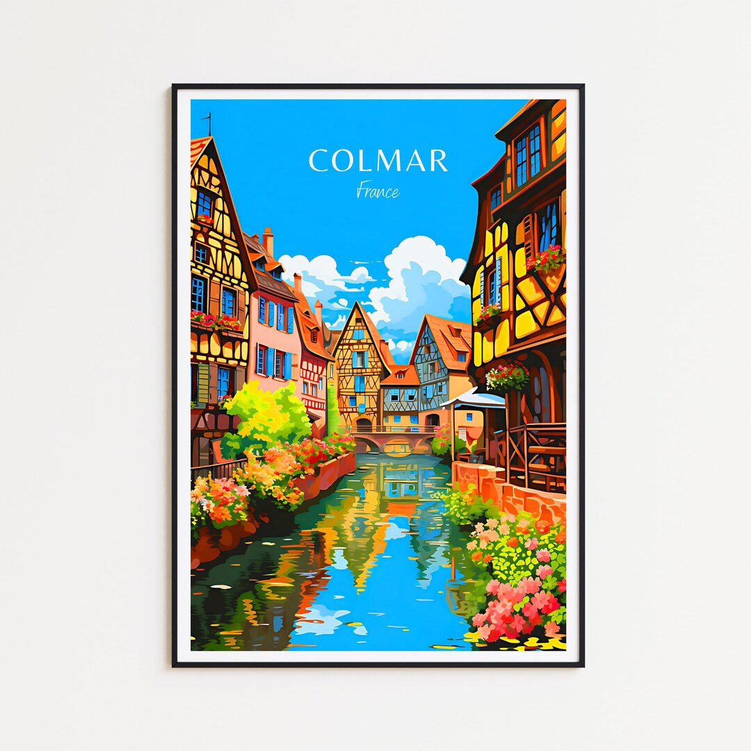 Colmar Travel Poster France Wall Art for Home Decor, the Perfect Gift ...