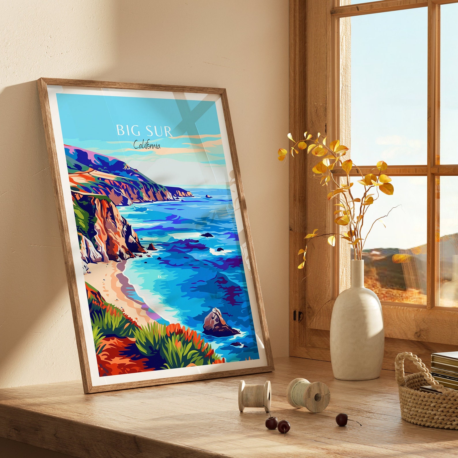 Big Sur Travel Poster - California Wall Art, the Perfect Gift and a ...
