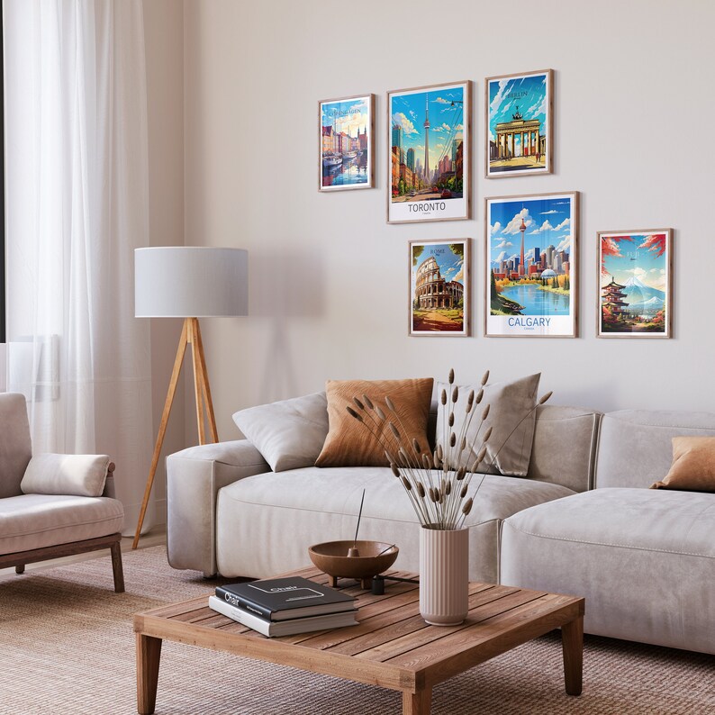 Calgary Travel Poster Calgary Poster Canada Wall Art for Home Decor ...