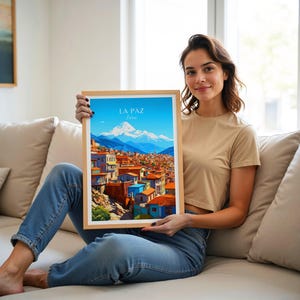 La Paz Travel Poster - Bolivia Wall Art for Home Decor, the Perfect ...