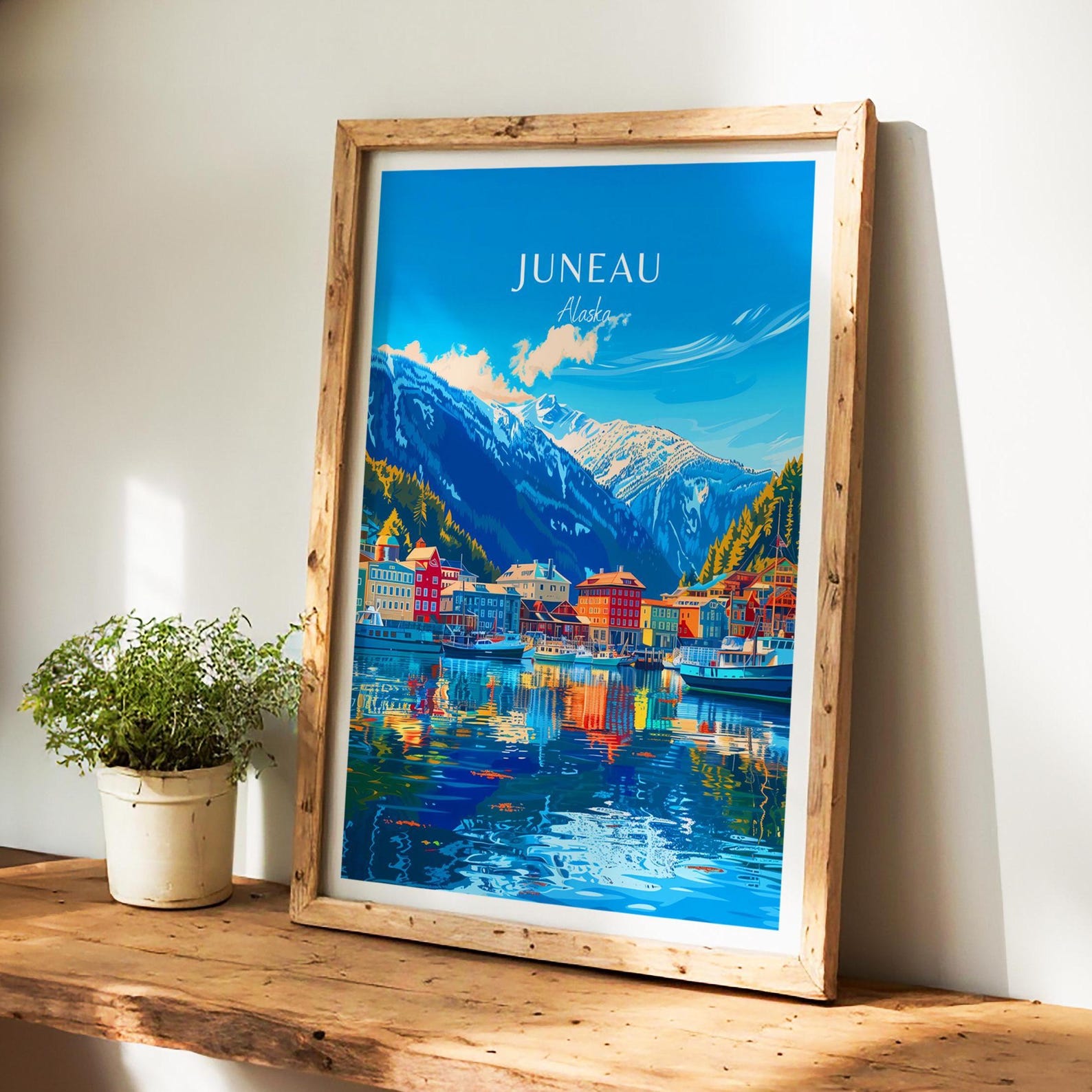 Juneau Travel Poster - Alaska Wall Art, the Perfect Gift and a Lasting ...