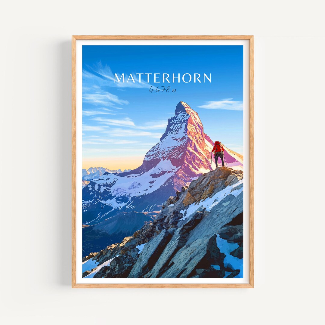 Matterhorn Poster - Mountain Wall Art, the Perfect Gift and a Lasting ...