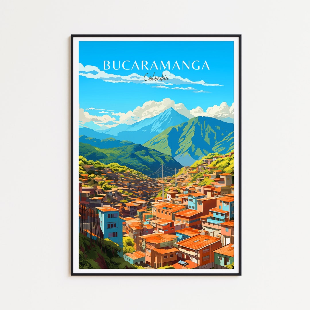 Bucaramanga Travel Poster Colombia Wall Art for Home Decor, the Perfect ...