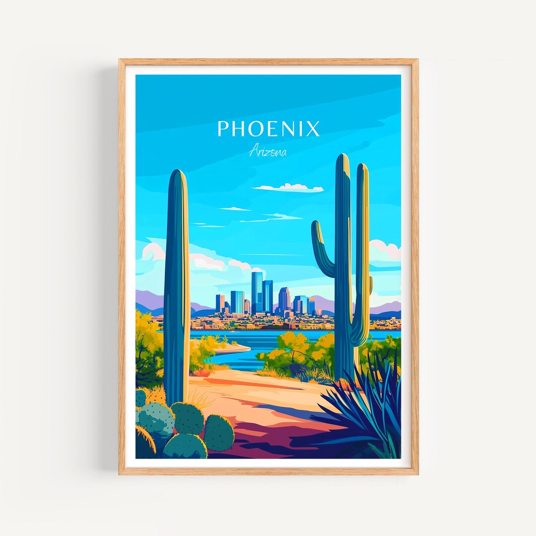 Phoenix Poster Arizona Wanddeko, Das Perfekte Geschenk Und Eine ...