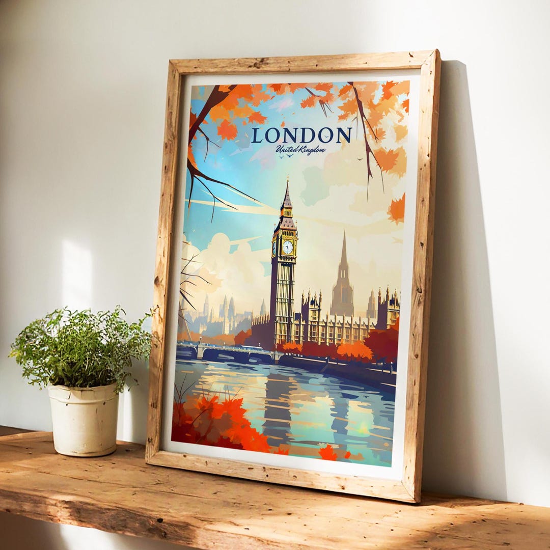 London Travel Poster - London Poster Big Ben Poster Big Ben Print ...