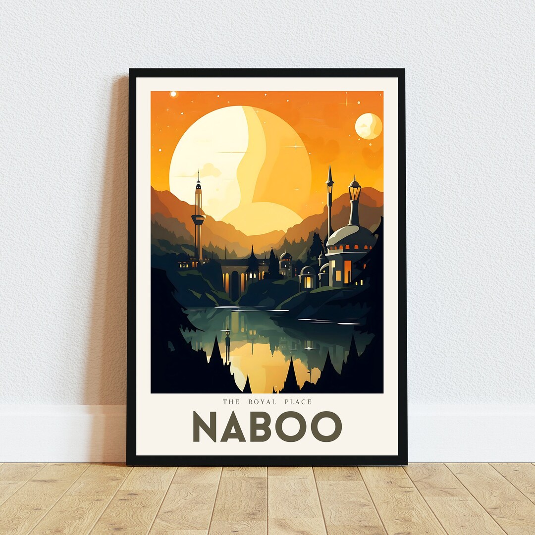 Star Wars Planet Naboo Travel Poster Vintage Print Ideal as - Etsy