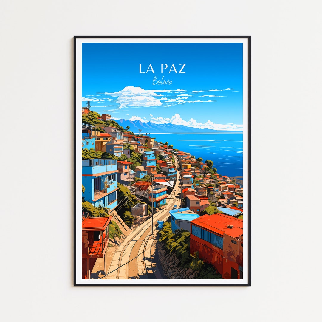 La Paz Travel Poster - Bolivia Wall Art for Home Decor, the Perfect ...