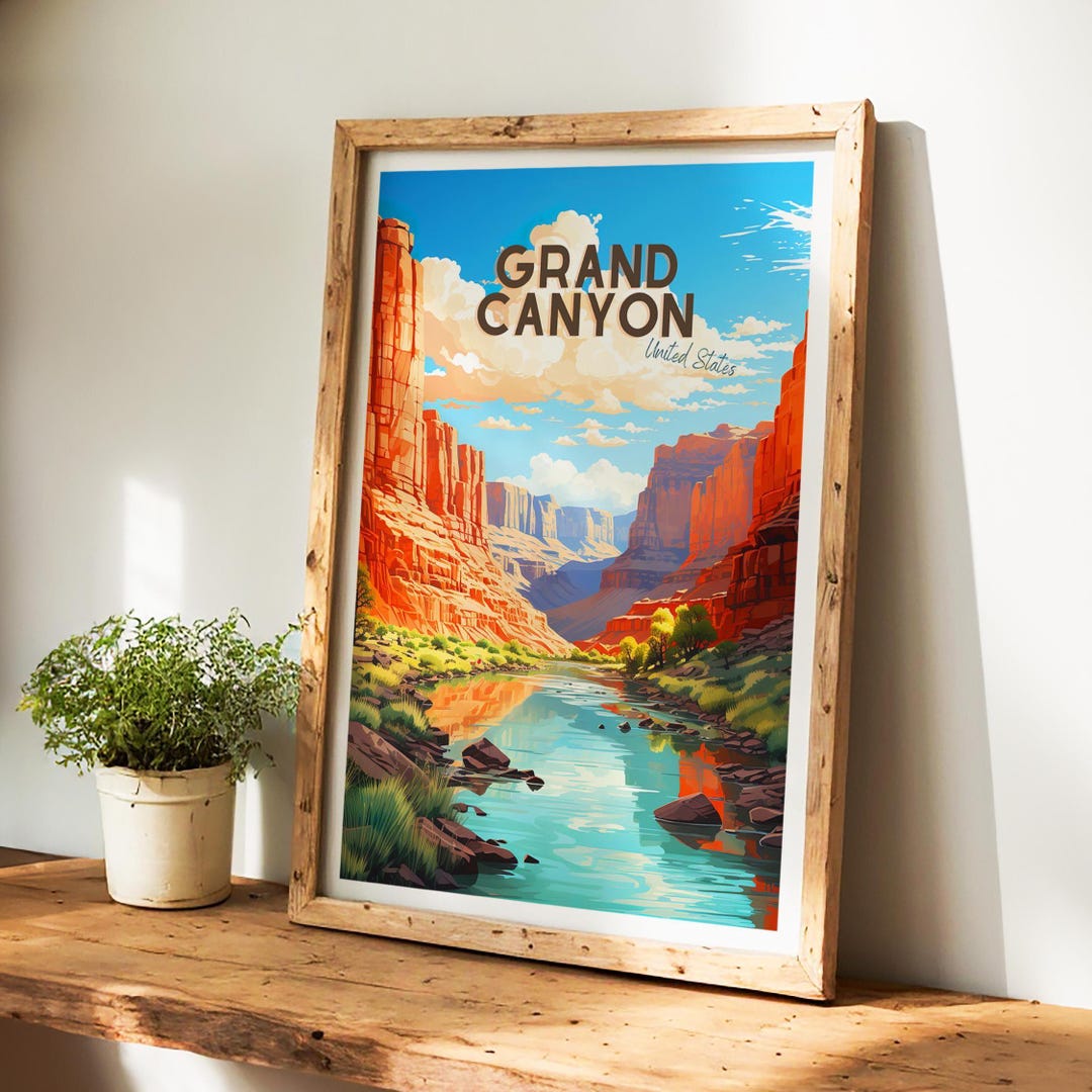 Grand Canyon Poster USA Poster Grand Canyon Vintage Poster Travel ...