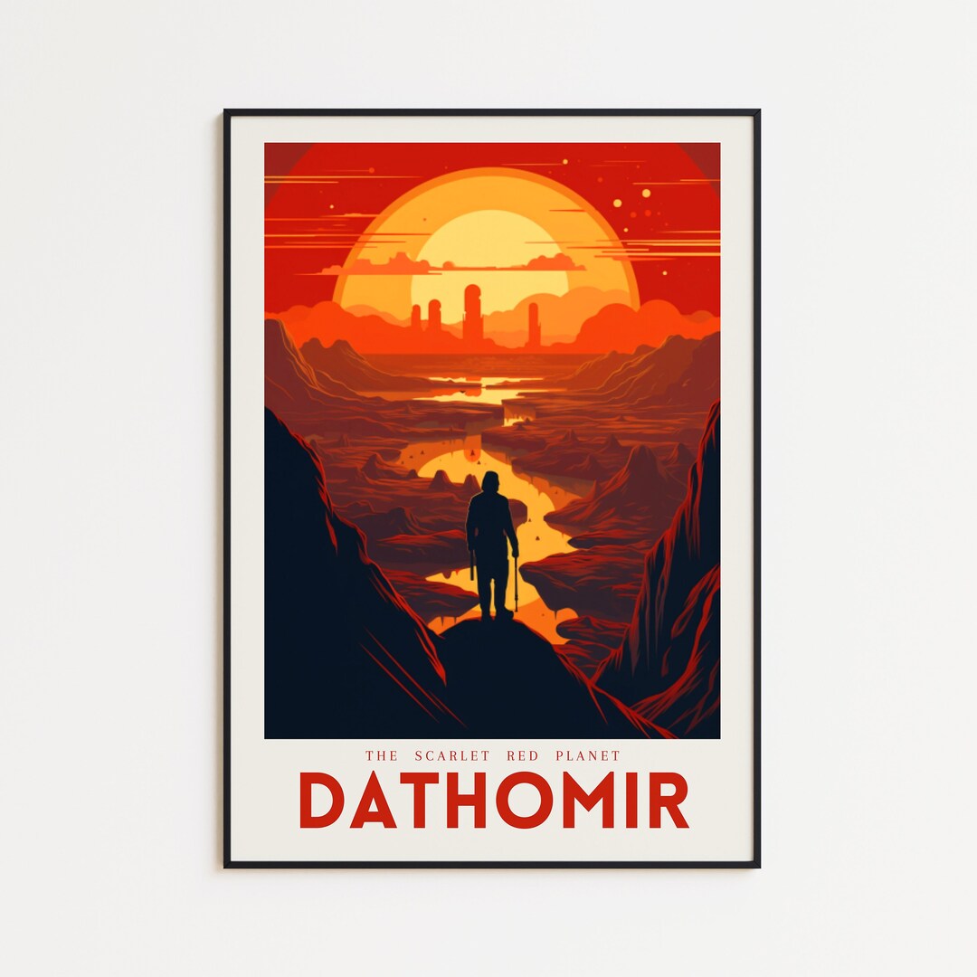 Star Wars Planet Dathomir Travel Poster - Vintage Print Ideal as a Gift ...