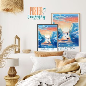 Antarctica Travel Poster - Antarctica Poster - South Pole Wall Art, the ...