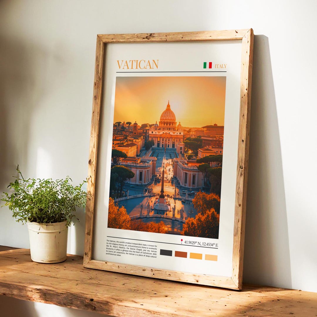 Vatican Poster - Italian Wall Art, the Perfect Gift and a Lasting ...