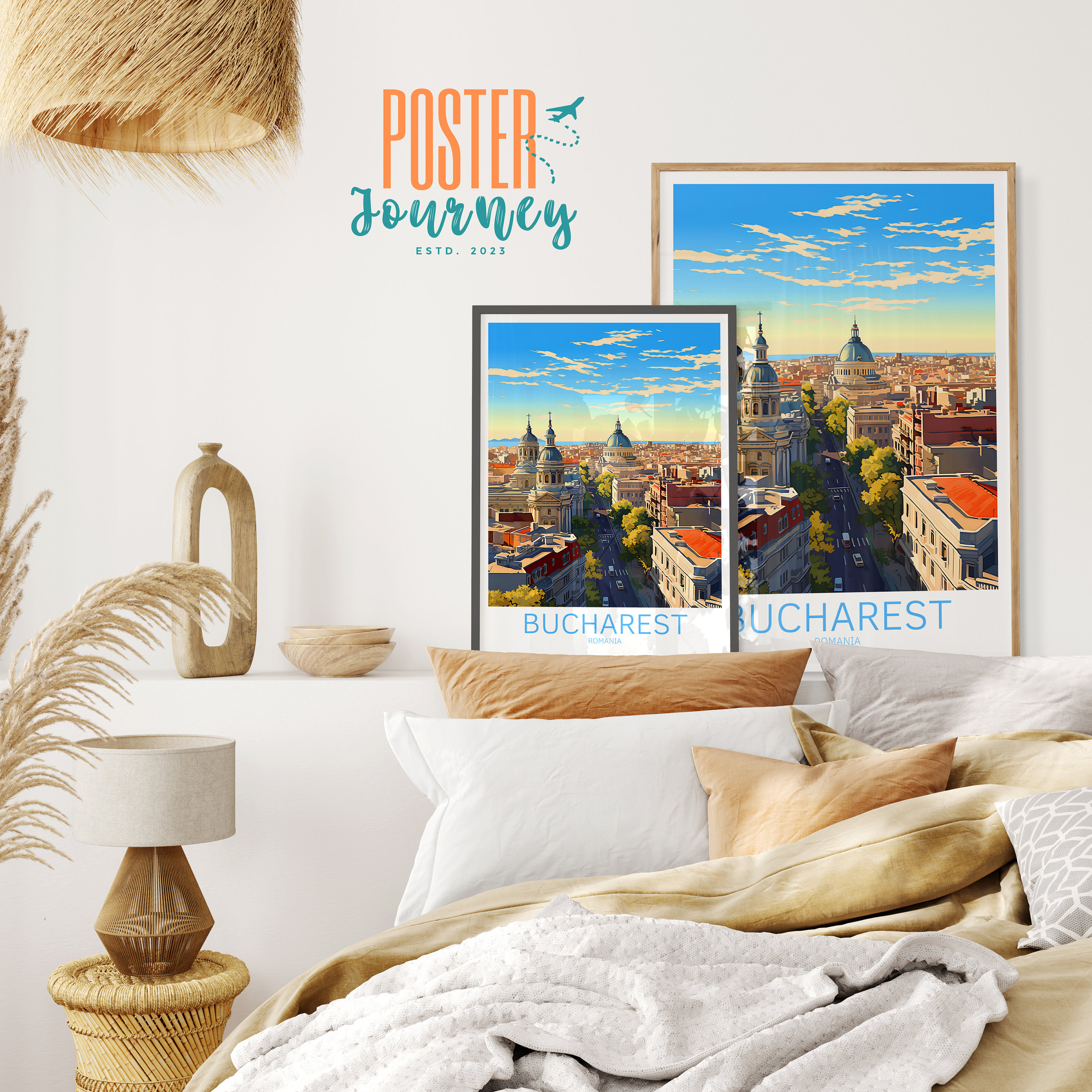 Bucharest Travel Poster Romania Poster Bucharest Vintage Poster Travel ...