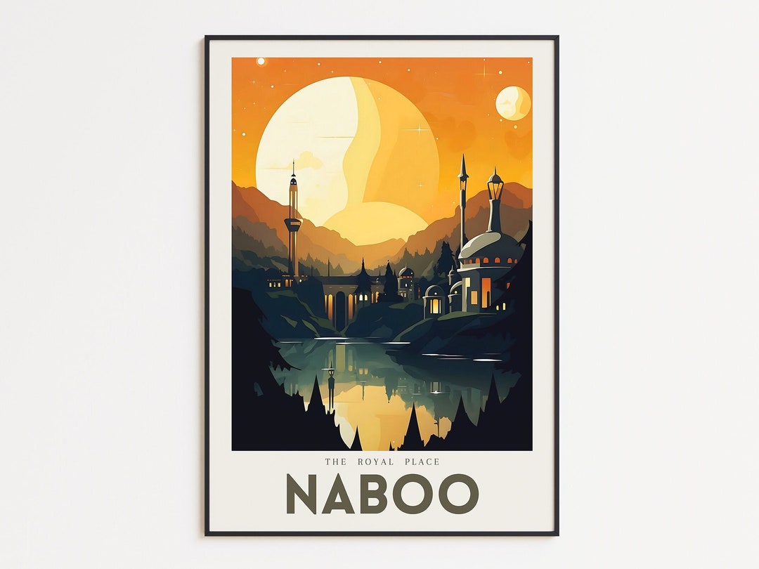 Star Wars Planet Naboo Travel Poster - Vintage Print Ideal as a Gift ...