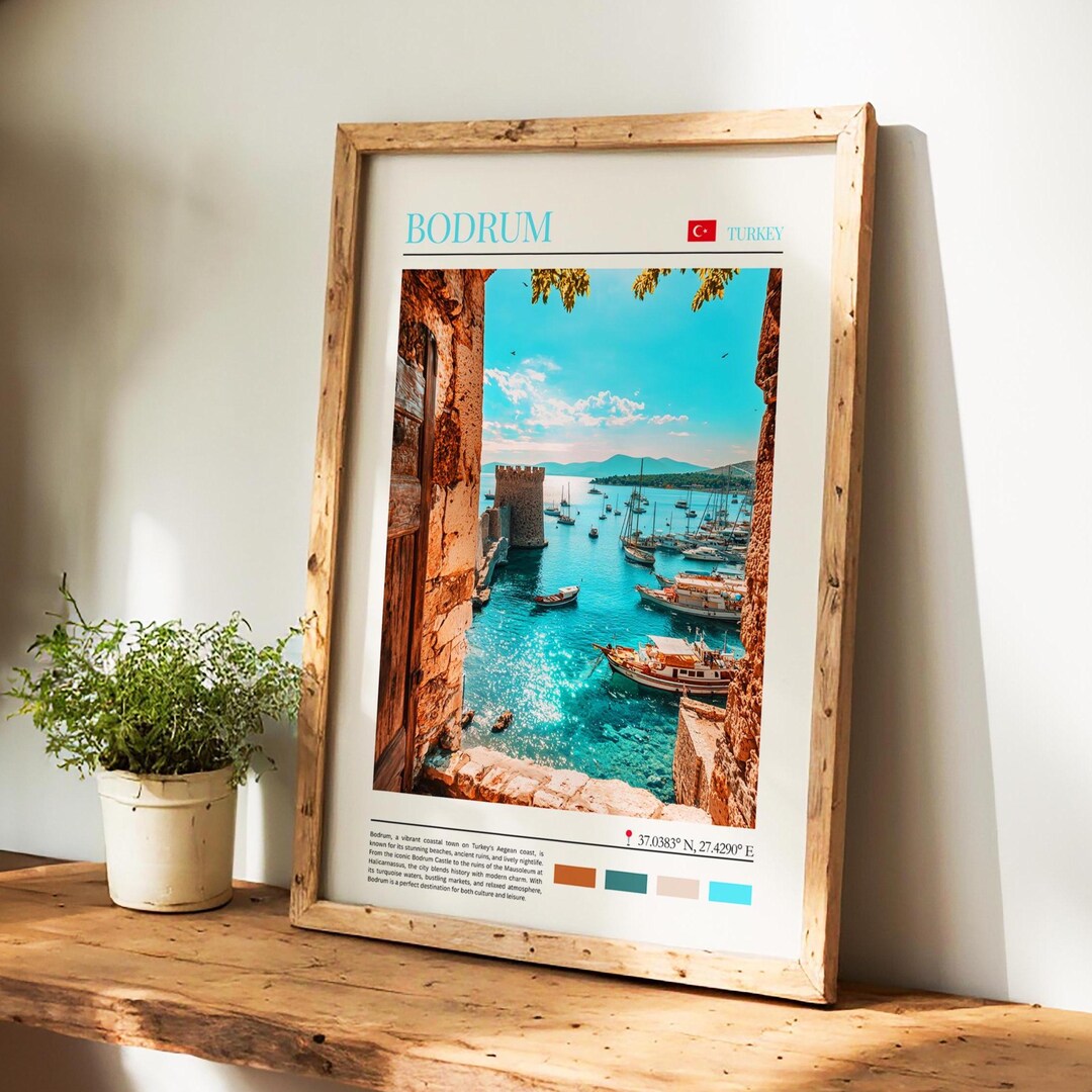 Bodrum Poster - Türkiye Wall Art, the Perfect Gift and a Lasting Travel ...