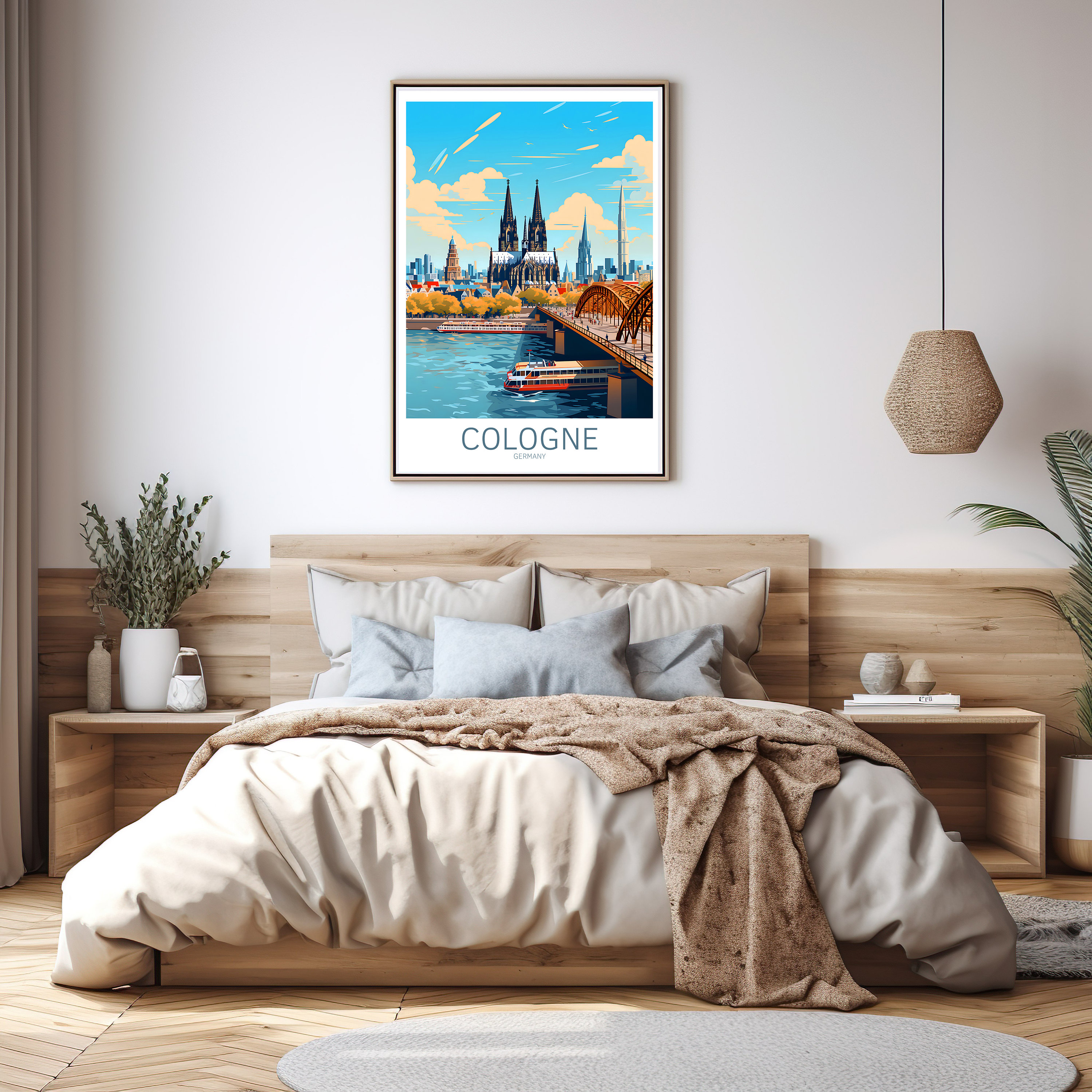 Cologne Travel Poster Germany Poster Cologne Vintage Poster - Etsy