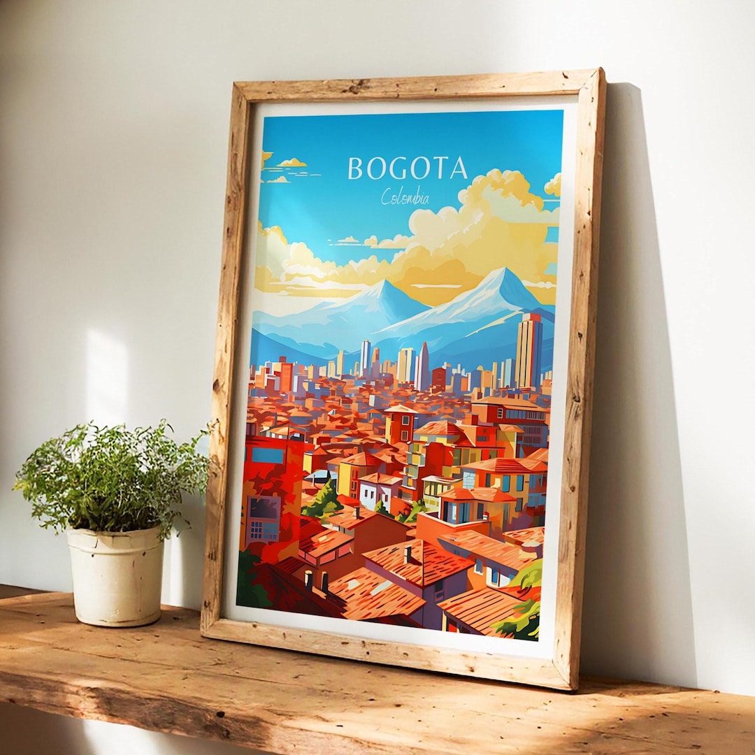 Bogota Poster Colombia Poster Bogota Vintage Poster Travel Poster ...