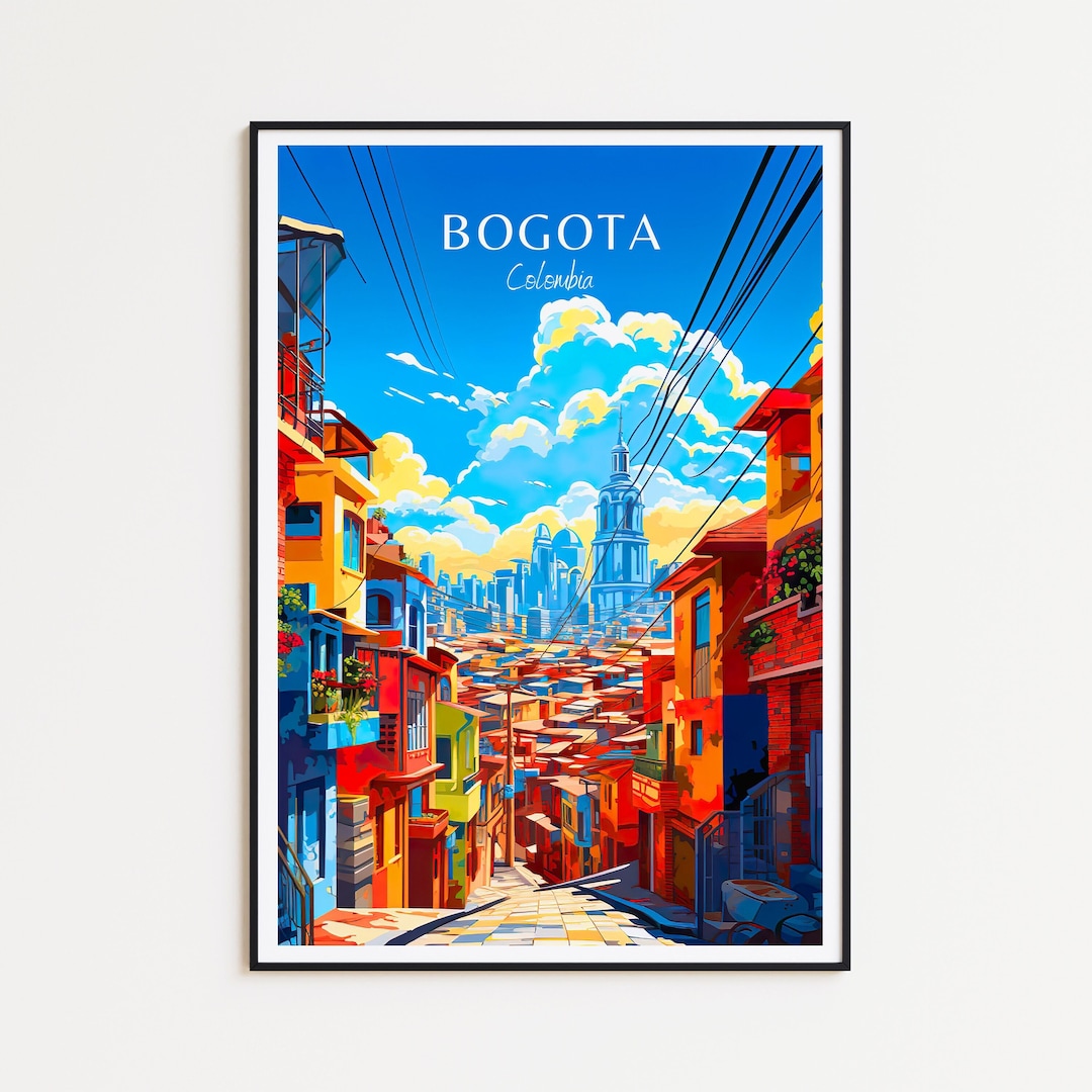 Bogota Travel Poster Colombia Poster Bogota Vintage Poster Travel ...