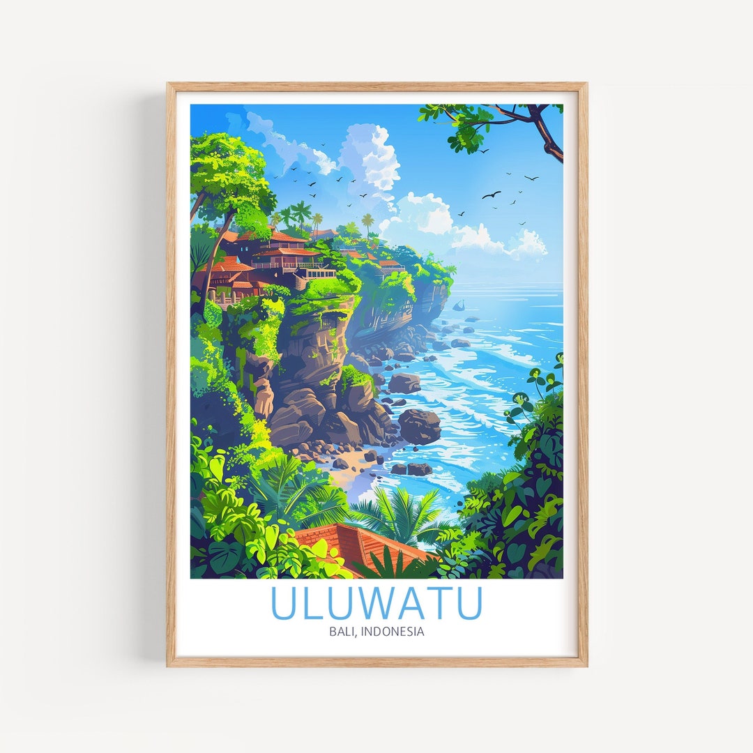 Uluwatu Poster - Bali Indonesia Wall Art, the Perfect Gift and a ...