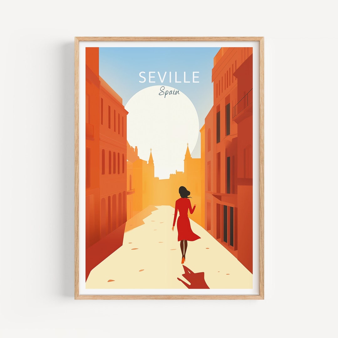 Seville Travel Poster Spain Wall Art for Home Decor, the Perfect Gift ...