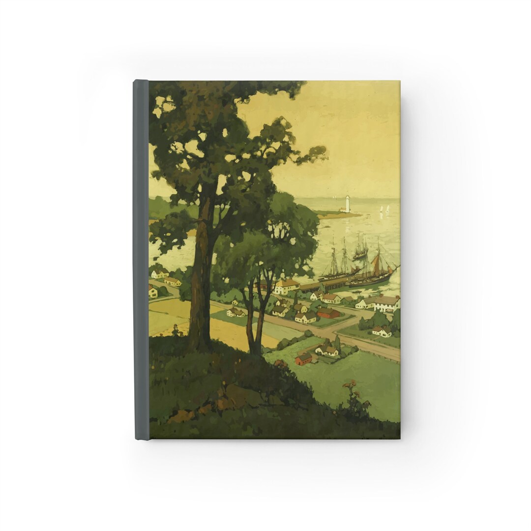 New England Seaside, New York Central Lines Railway Vintage Travel ...