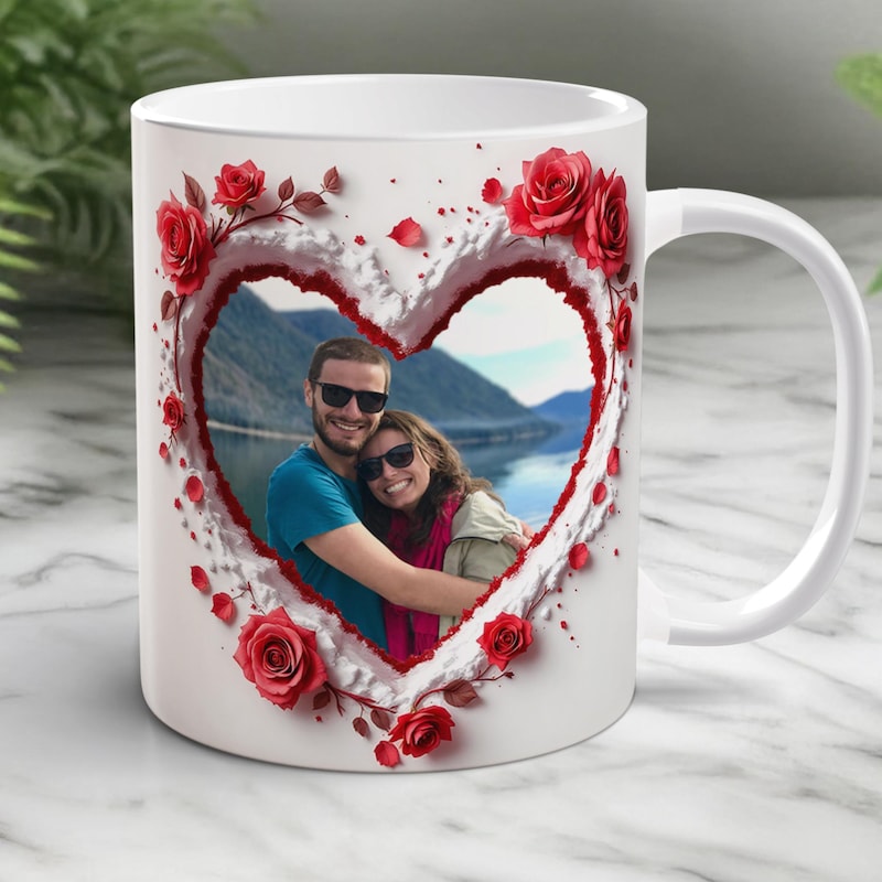Red Heart Mug - Etsy