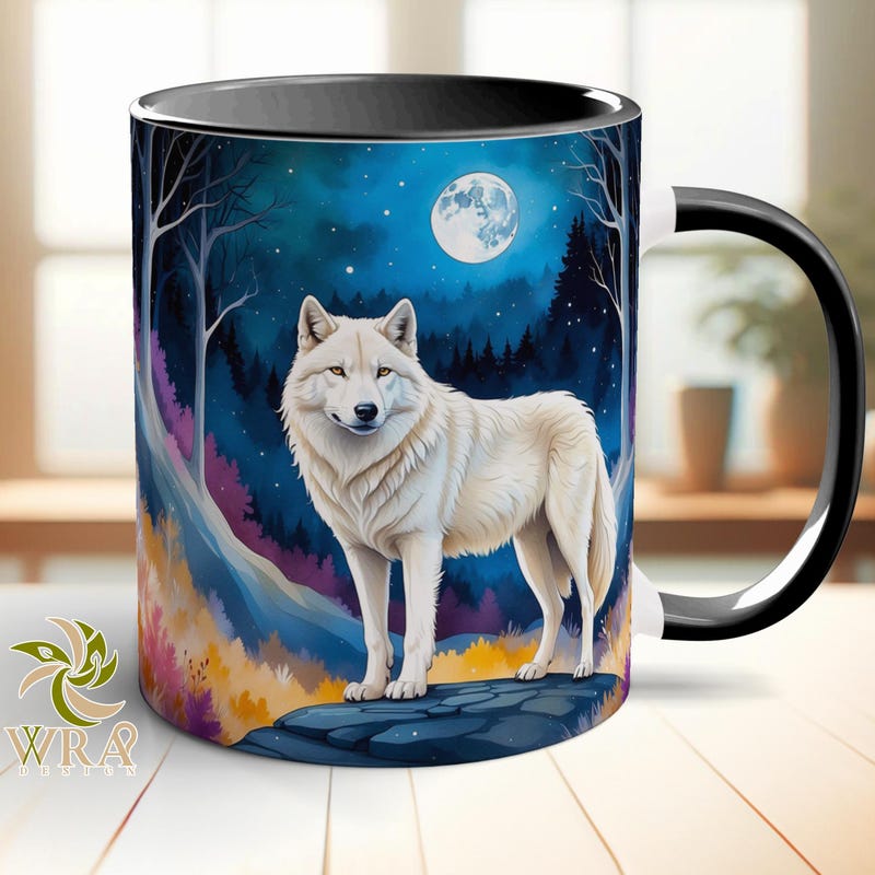 Wolf Coffee Mug - Etsy