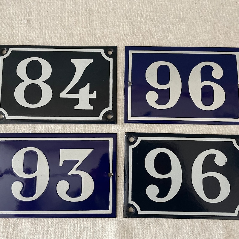 French House Numbers - Etsy