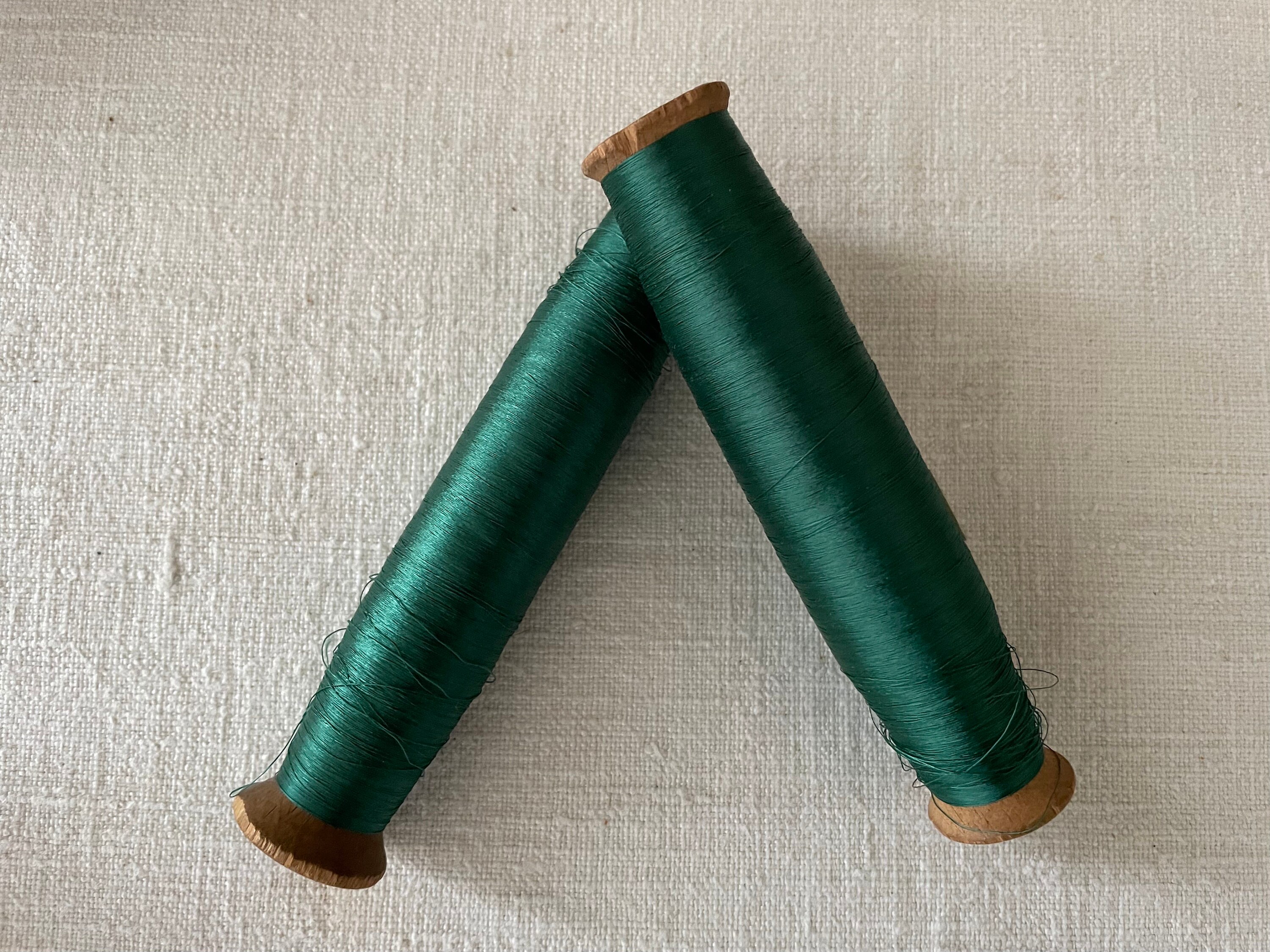 Vintage French Silk Bobbins, Industrial Textile Mill Spools, - Etsy