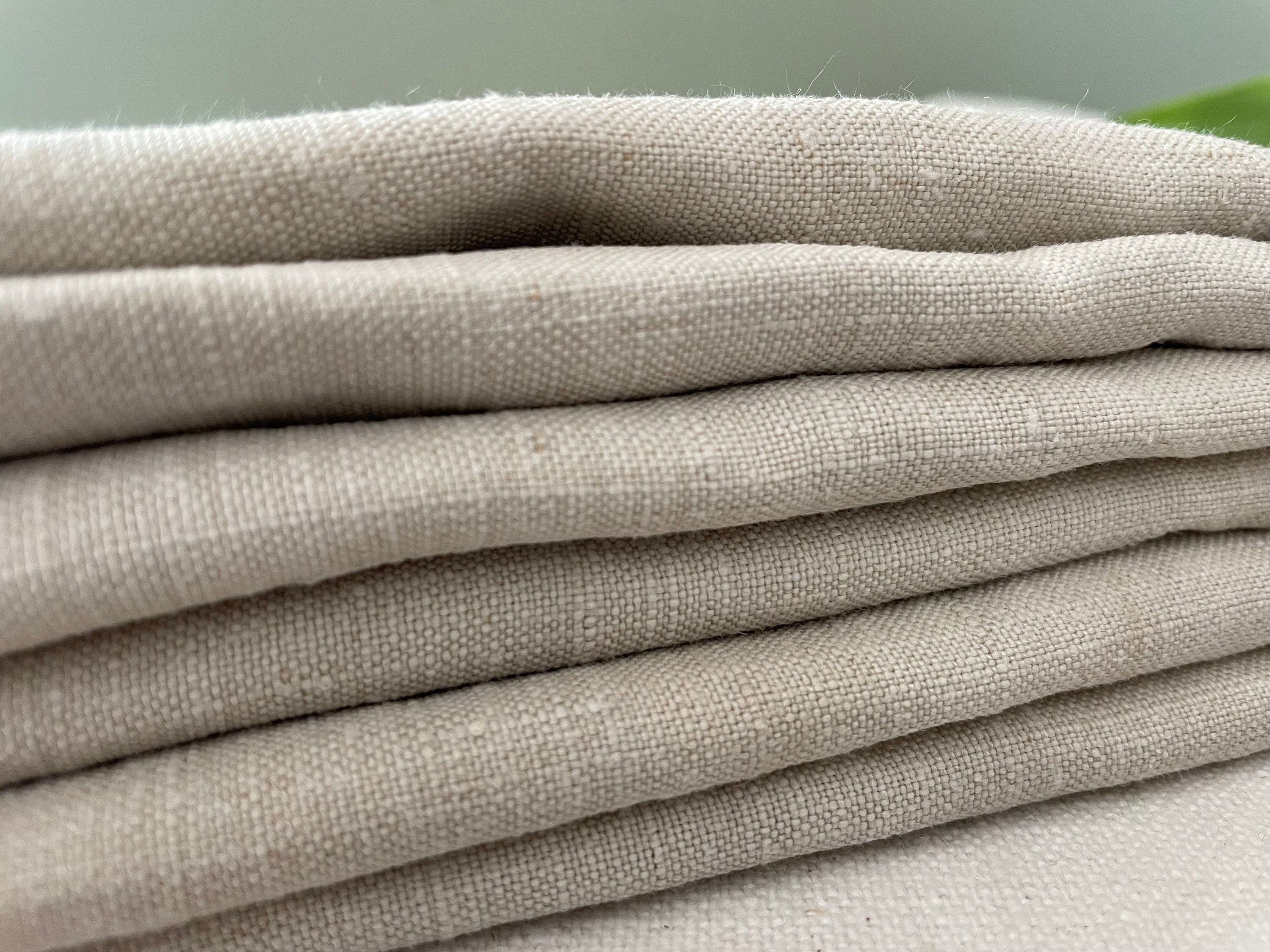 Antique French Homespun Pure Linen Fabric 41 Inches X 41 Inches / 106 ...